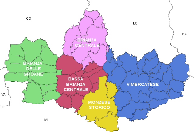 Mapa De La Provincia De Monza Y Brianza Census And Dynamics Of Trees